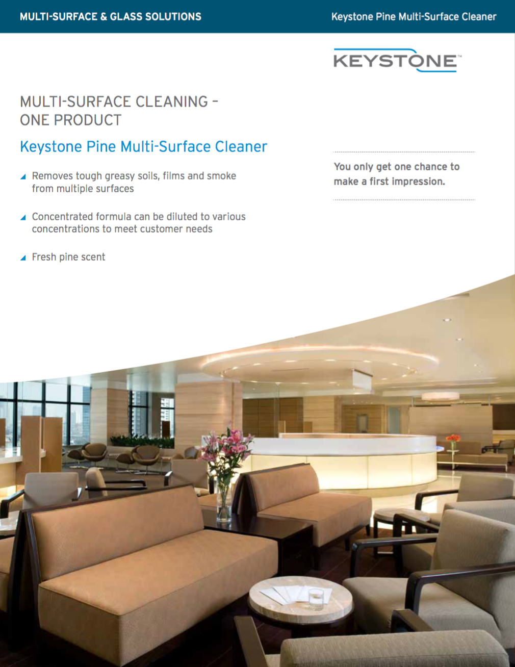 Keystone Pine Multi-Surface Cleaner Sell Sheet