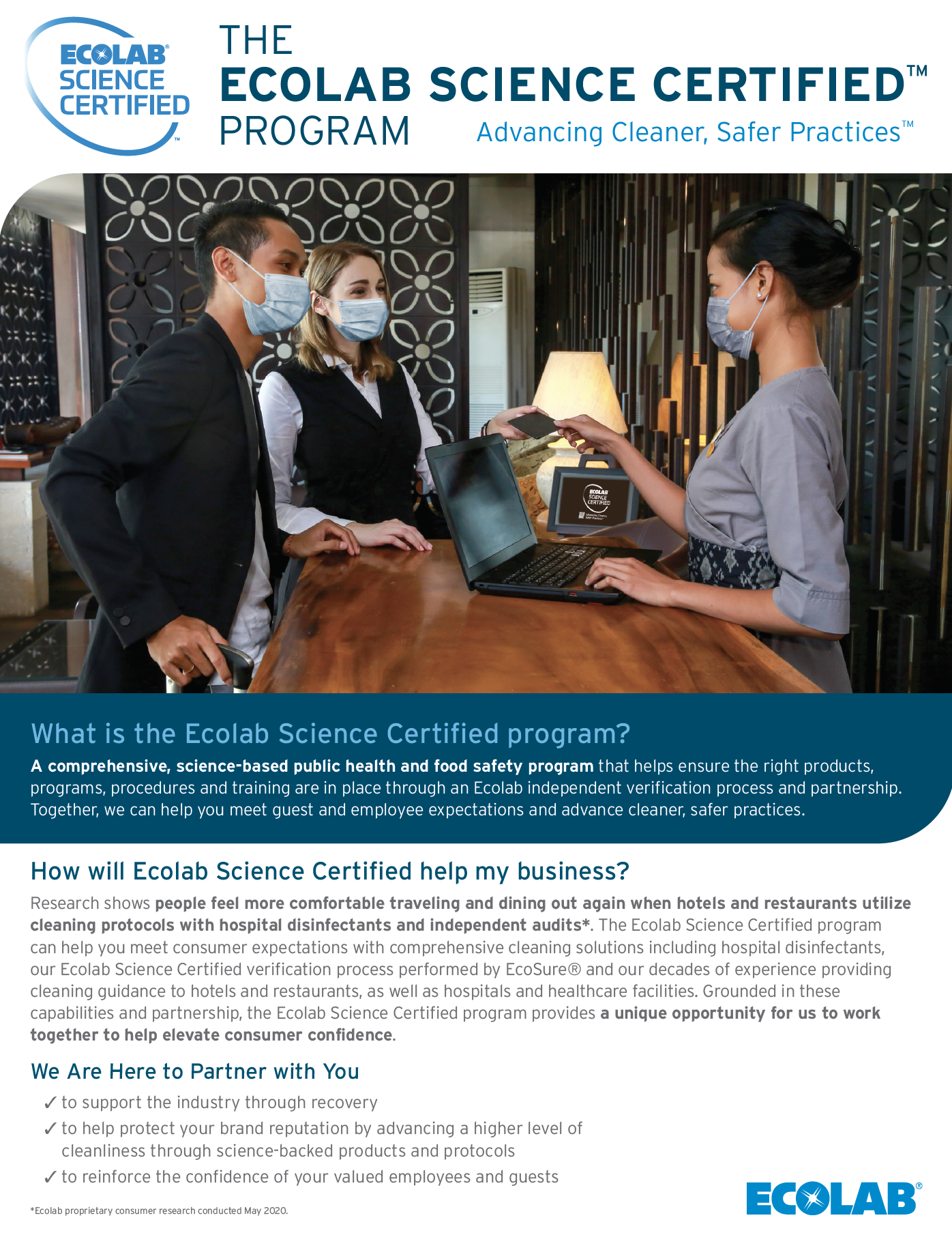 Ecolab Science Certified Hospitality Program Brochure